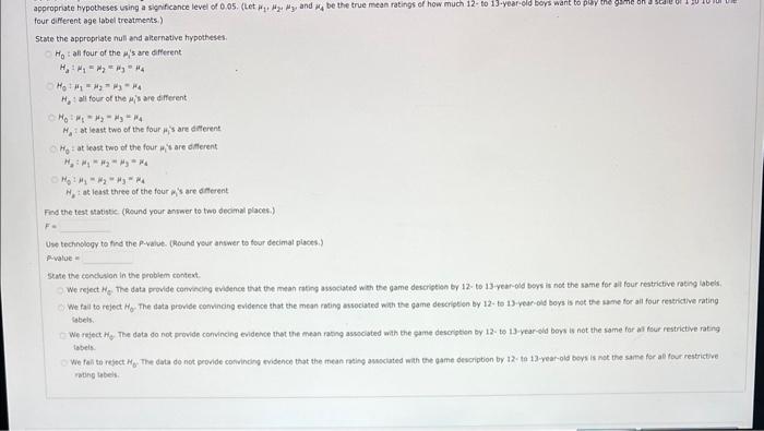 Solved The avthors of a paper on perceptions of viseo games | Chegg.com