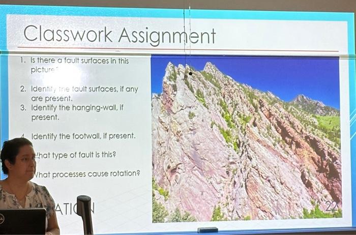 Solved Classwork Assignment 1. Is there a fault surfaces in | Chegg.com