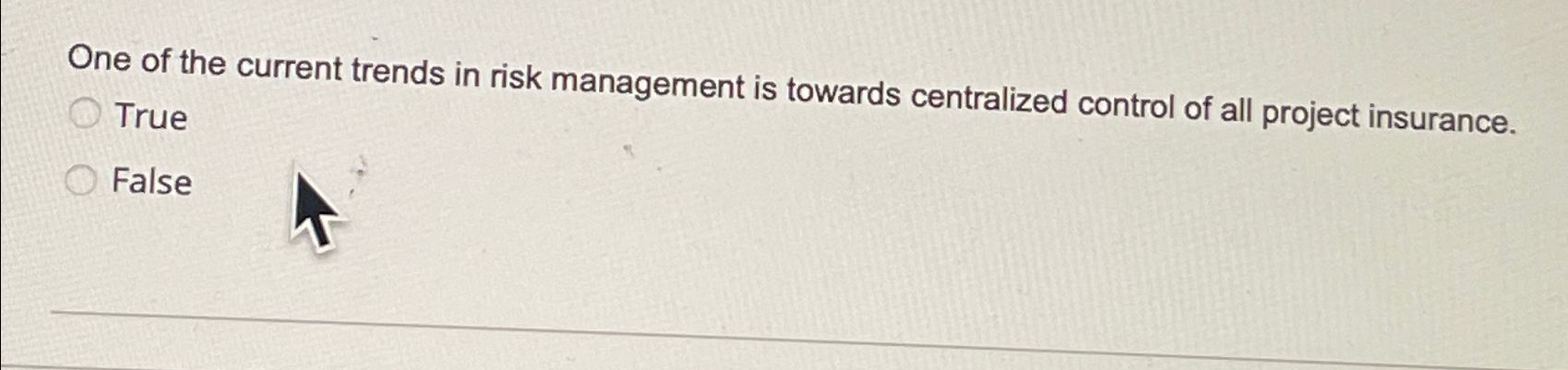 Solved One of the current trends in risk management is | Chegg.com