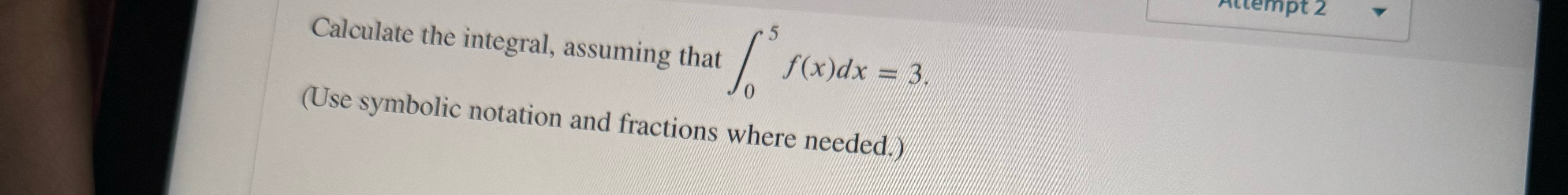 Calculate the integral, assuming that | Chegg.com