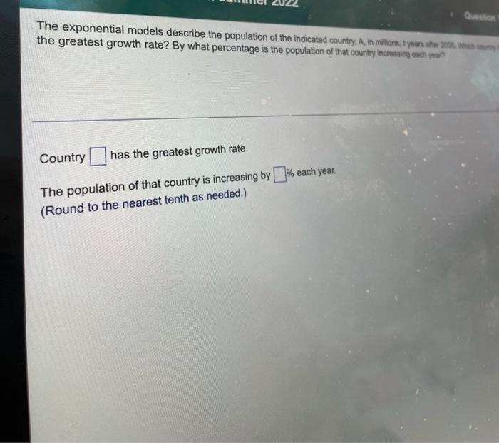 Solved Country 1: | Chegg.com