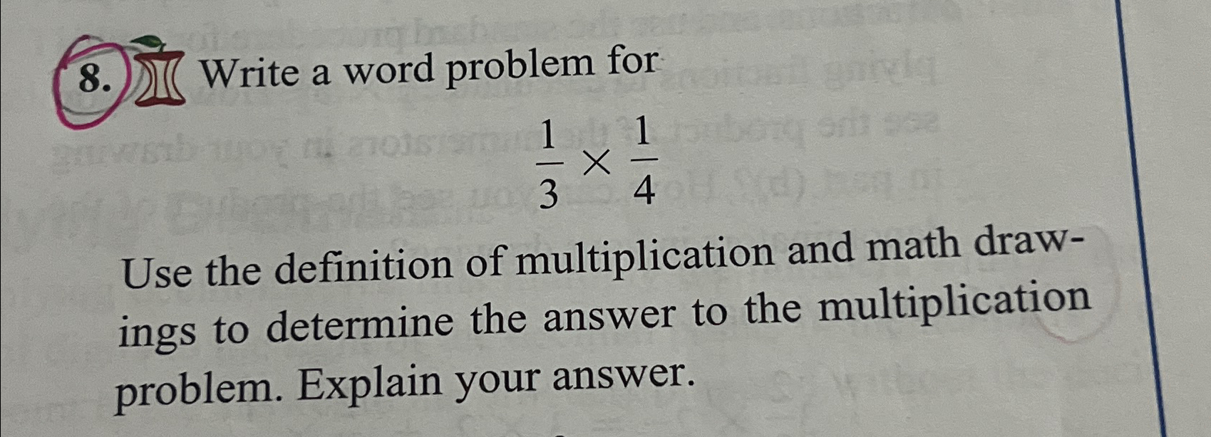 Solved 2 ﻿Write a word problem for13×14Use the definition of | Chegg.com