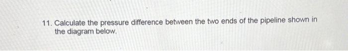 Solved 11. Calculate the pressure difference between the two | Chegg.com