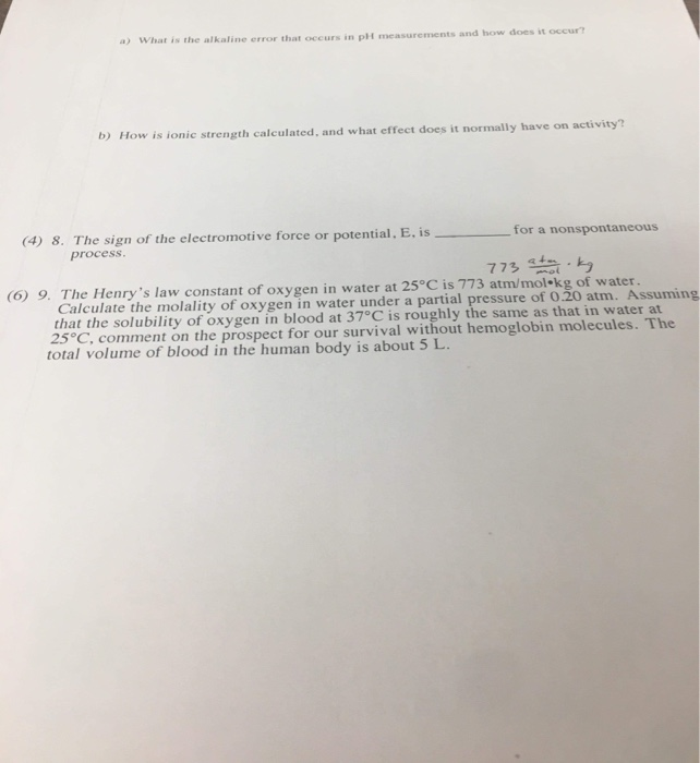 What is the alkaline error that occurs in | Chegg.com