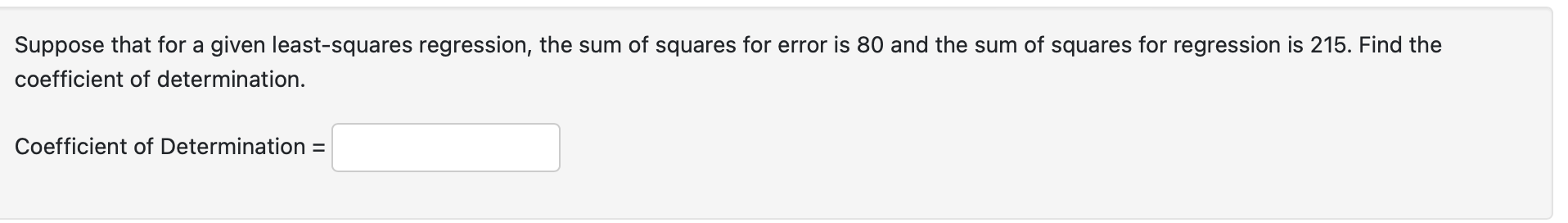 Solved Suppose that for a given least-squares regression, | Chegg.com