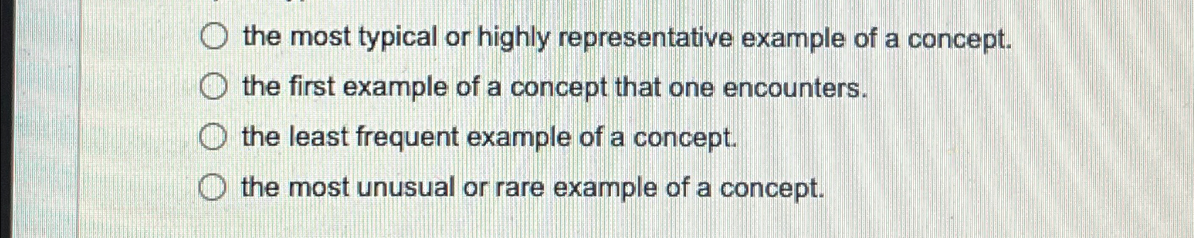 Solved the most typical or highly representative example of | Chegg.com