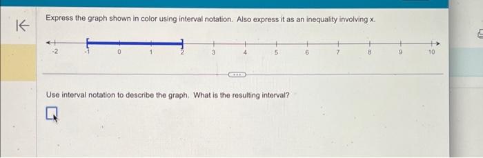 Solved Express the graph shown in color using interval | Chegg.com
