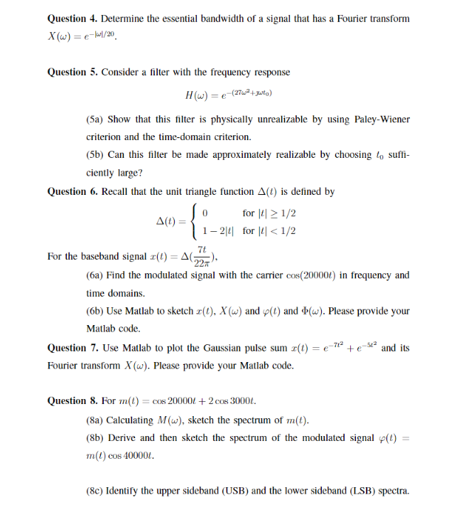 Solved Hi please show working out Question 4. ﻿Determine the | Chegg.com