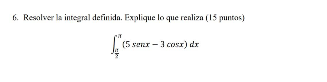 Solved Resolver la integral definida. Explique lo que | Chegg.com