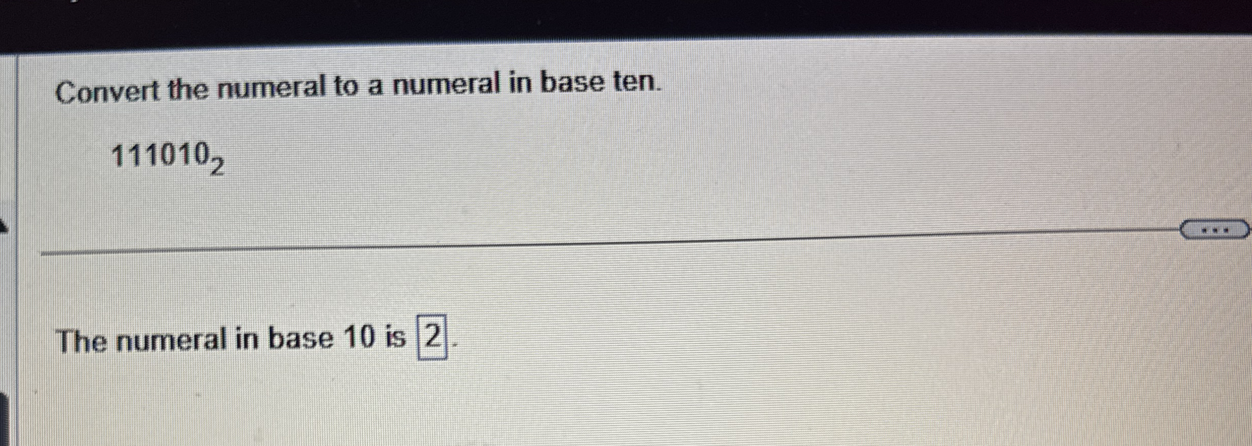 Solved Convert the numeral to a numeral in base | Chegg.com