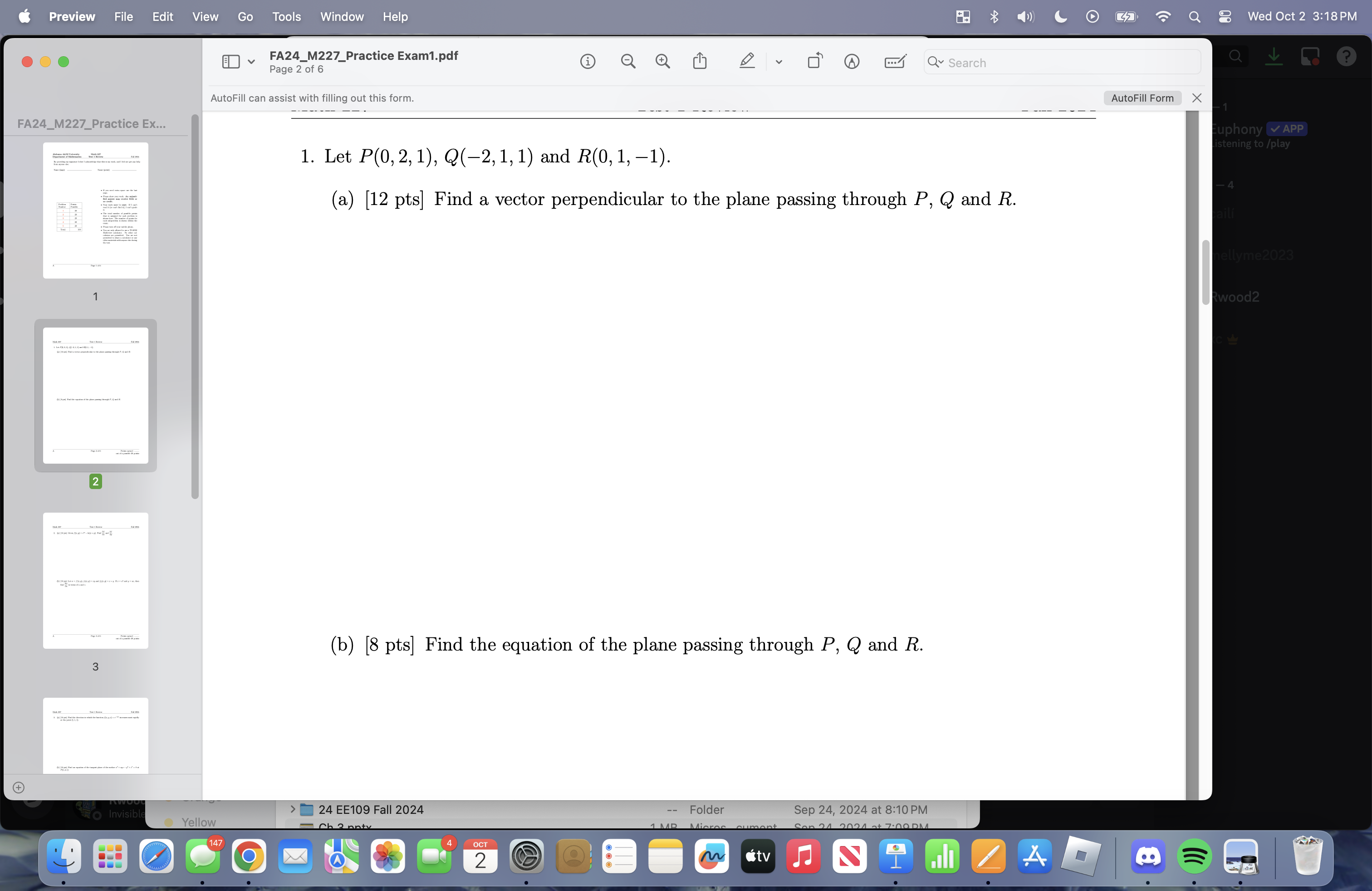 Solved " ﻿i need help study for a clac 3 ﻿exam heres my | Chegg.com