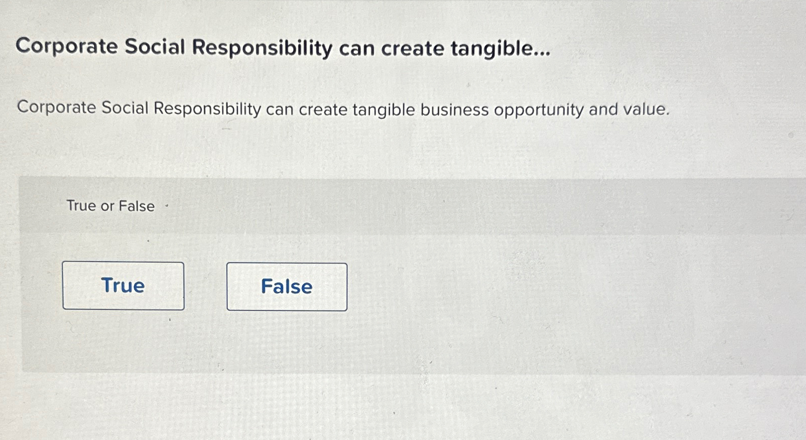 Solved Corporate Social Responsibility can create | Chegg.com