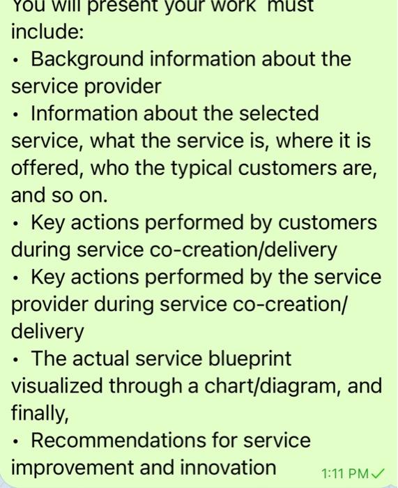 service blueprint for a hotel construct a detailed | Chegg.com