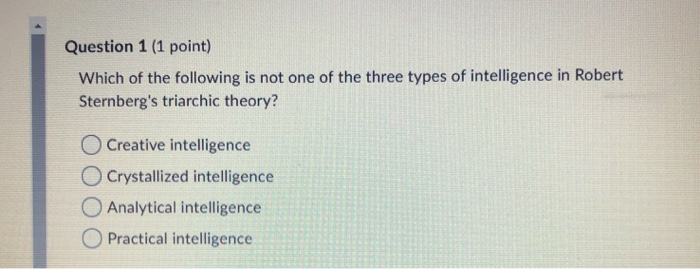 Solved Question 1 (1 point) Which of the following is not | Chegg.com