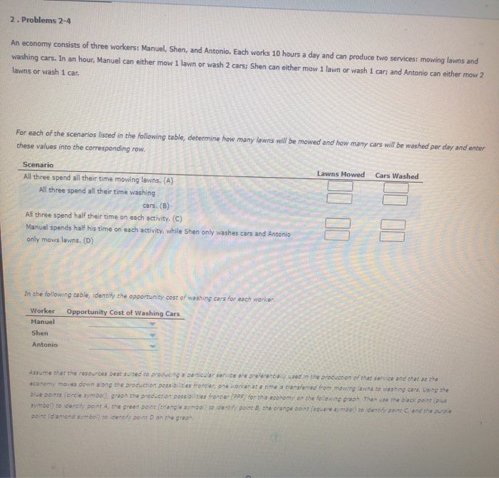 Solved 2 Problems 2 4 An Economy Consists Of Three Workers Chegg Solved 2 Problems 2 4 An Economy Consists Of Three Workers Chegg