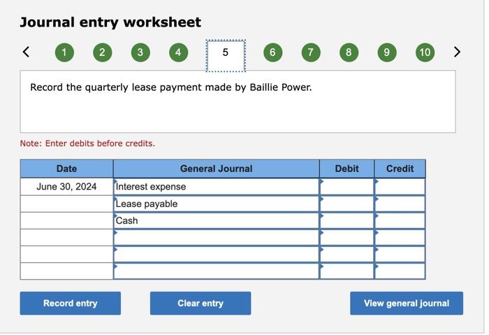 Solved Exercise 15-16 (Algo) Lessee; operating lease | Chegg.com Solved Exercise 15-16 (Algo) Lessee; operating lease | Chegg.com