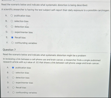 Solved Read the scenario below and indicate what systematic | Chegg.com