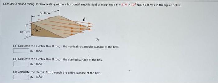 Solved der a closed triangular box resting within a | Chegg.com
