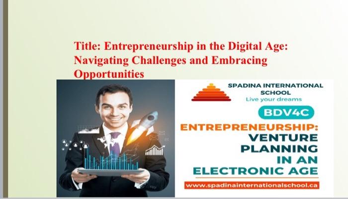 Task 1: Exploring Entrepreneurial Journeys | Chegg.com