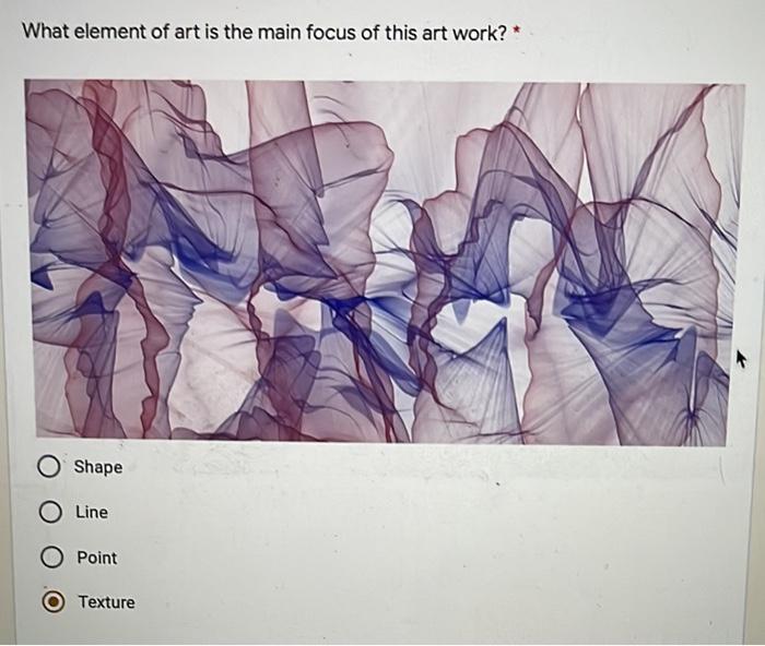Solved What element of art is the main focus of this art | Chegg.com