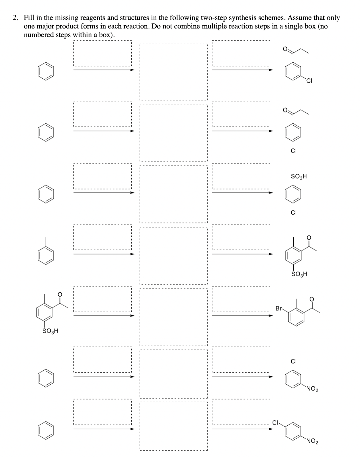 Solved 2. ﻿Fill in the missing reagents and structures in | Chegg.com