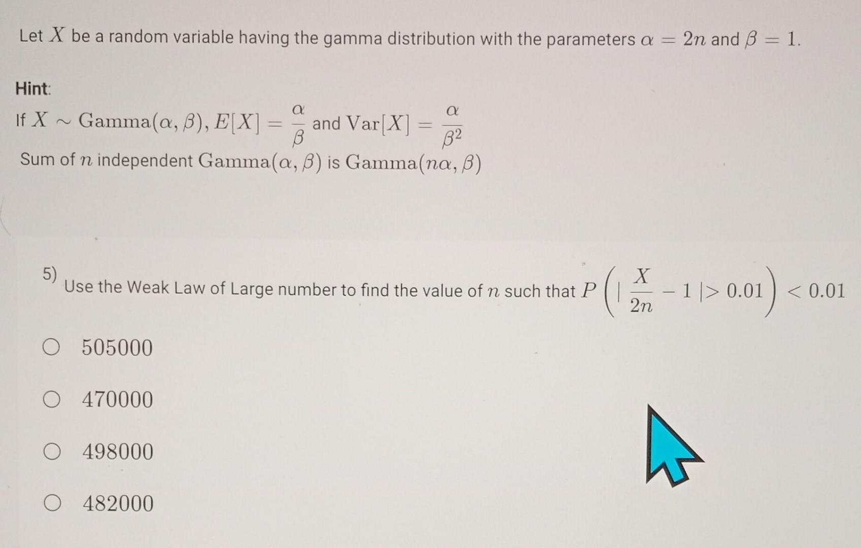 Solved Let X be a random variable having the gamma | Chegg.com