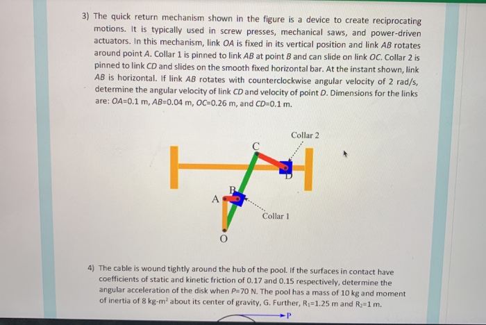 Solved 1) A 1-kg block B is moving with a velocity vo of | Chegg.com
