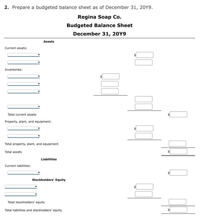 Solved Budgeted income statement and balance sheet As a | Chegg.com