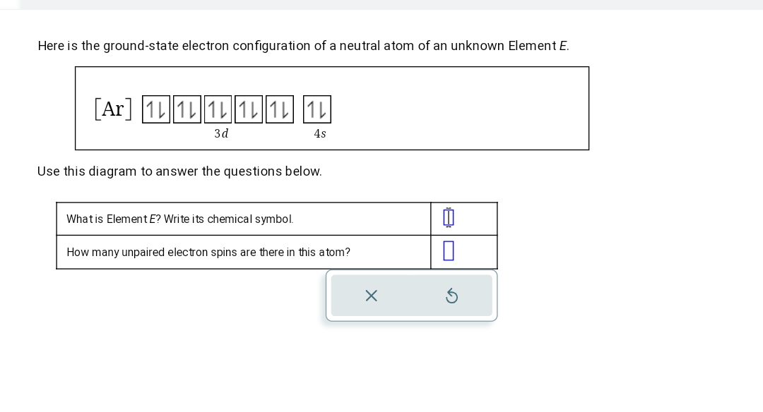 Solved Here is the ground-state electron configuration of a | Chegg.com