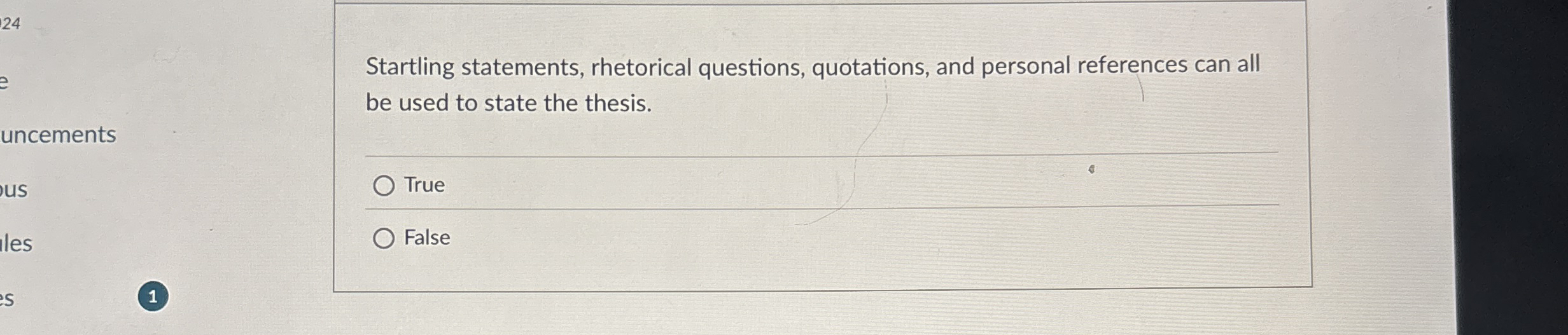 Solved Startling statements, rhetorical questions, | Chegg.com