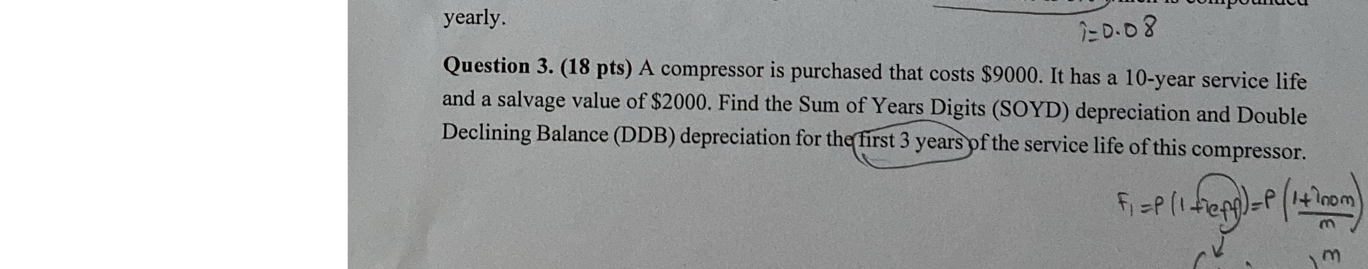 Solved Question 3. (18 ﻿pts) ﻿A compressor is purchased that | Chegg.com