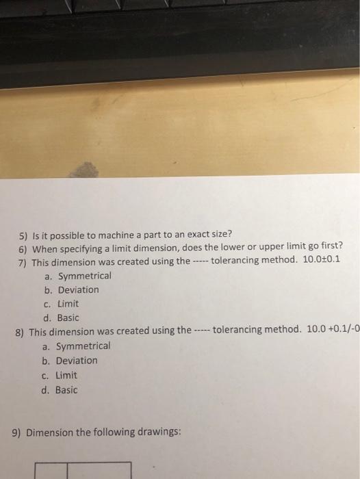 Solved b) Counterbore diameter = c) Counterbore depth = 4) | Chegg.com