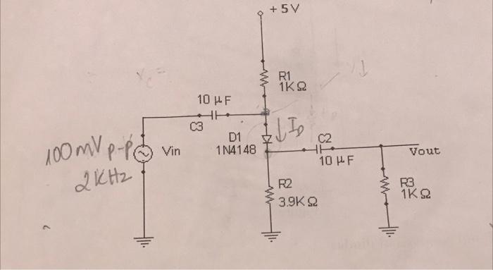 Solved Find the current flow through diode I_D | Chegg.com