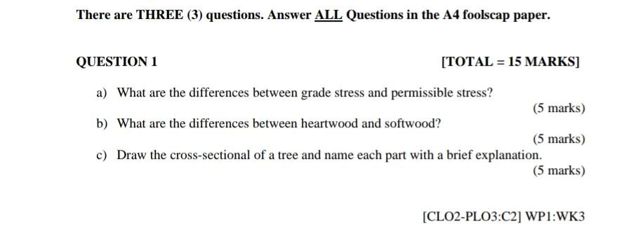 Solved There are THREE (3) questions. Answer ALL Questions | Chegg.com