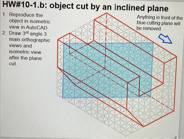 HW\#10-1.b: object cut bv an înclinad nlana 1. | Chegg.com