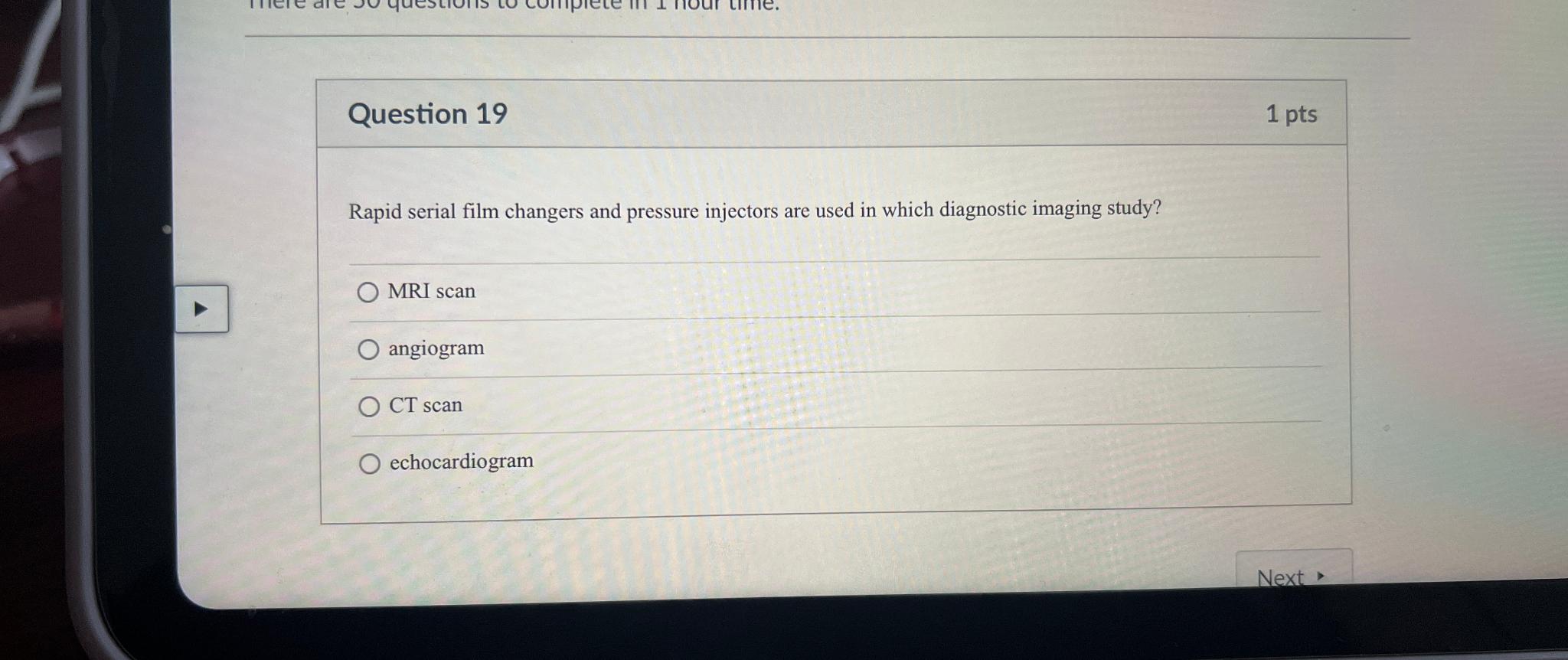Solved Question 191ptsRapid serial film changers and | Chegg.com
