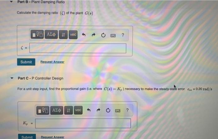 Solved P Controller Design 2 3 of 4 For the closed-loop | Chegg.com