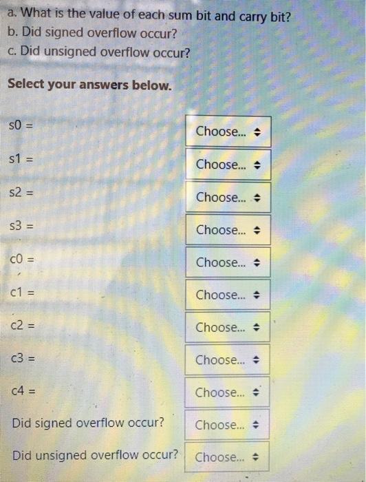 Solved In the binary addition below, so, s1, s2, s3, co, c1, | Chegg.com