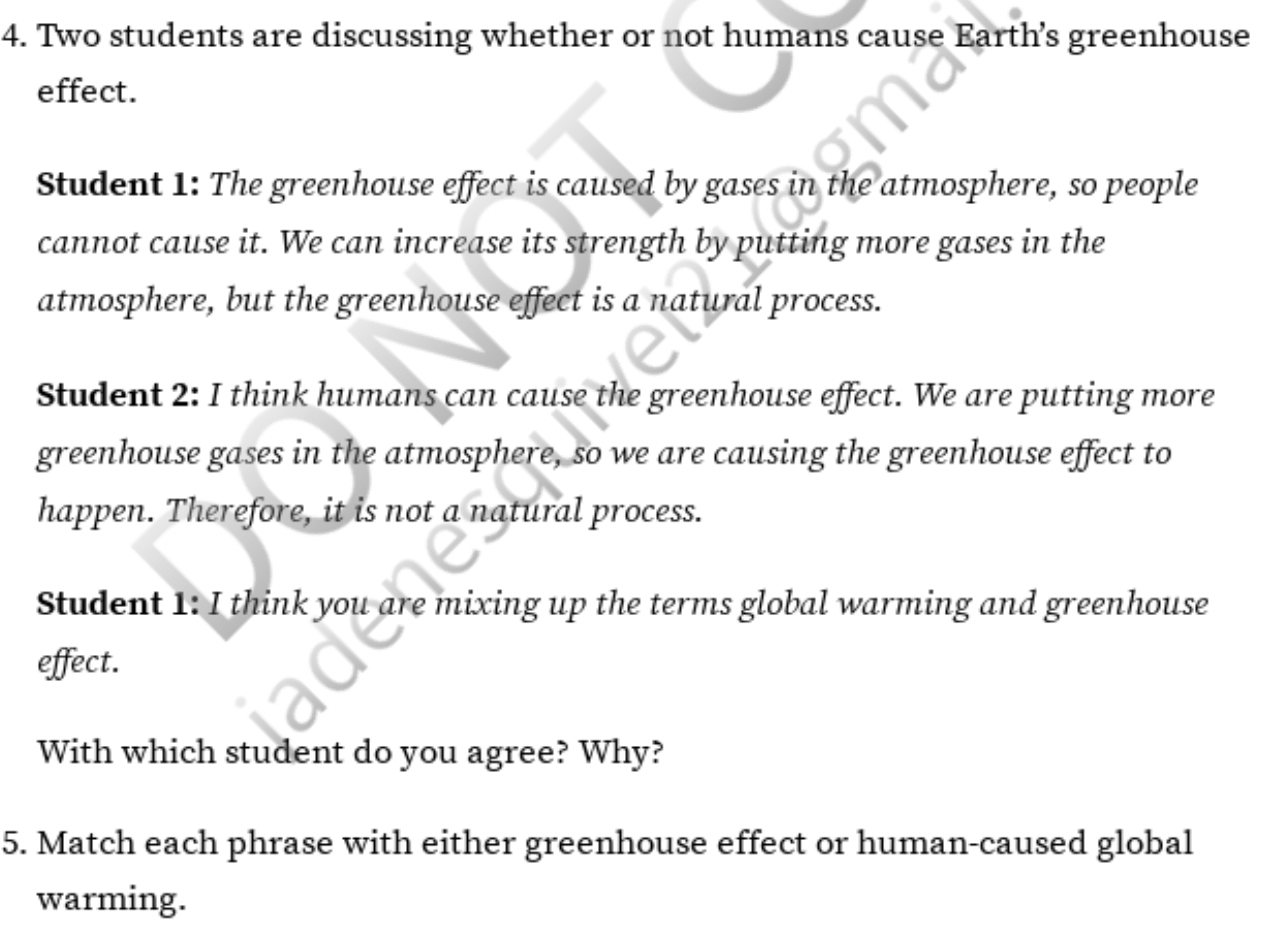 Solved Two students are discussing whether or not humans | Chegg.com