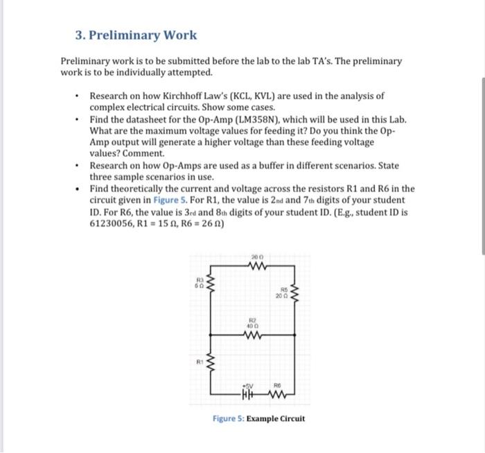 Solved 3. Preliminary Work Preliminary work is to be | Chegg.com Solved 3. Preliminary Work Preliminary work is to be | Chegg.com