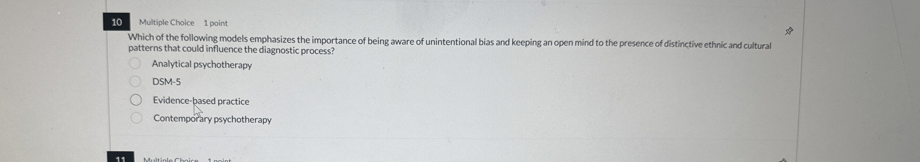 Solved 10Multiple Choice 1 ﻿pointWhich of the following | Chegg.com
