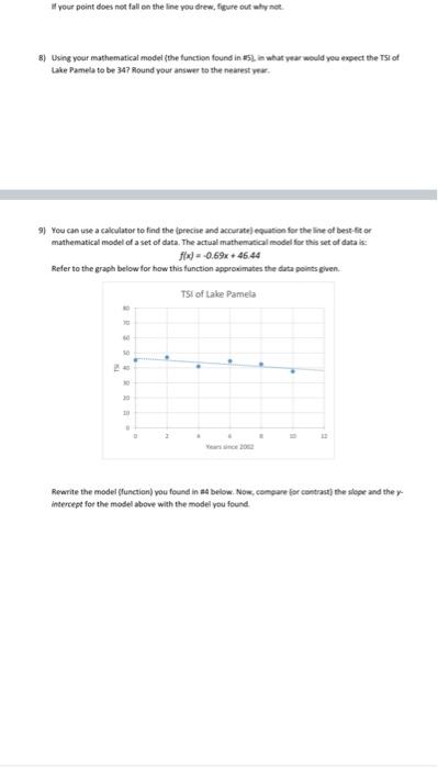 Solved Modeling Real-Life Data Lake Pamela is the large lake | Chegg.com