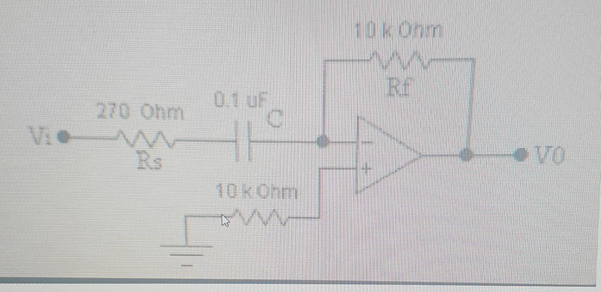 Solved For the derivative receiver circuit: a) Select the | Chegg.com