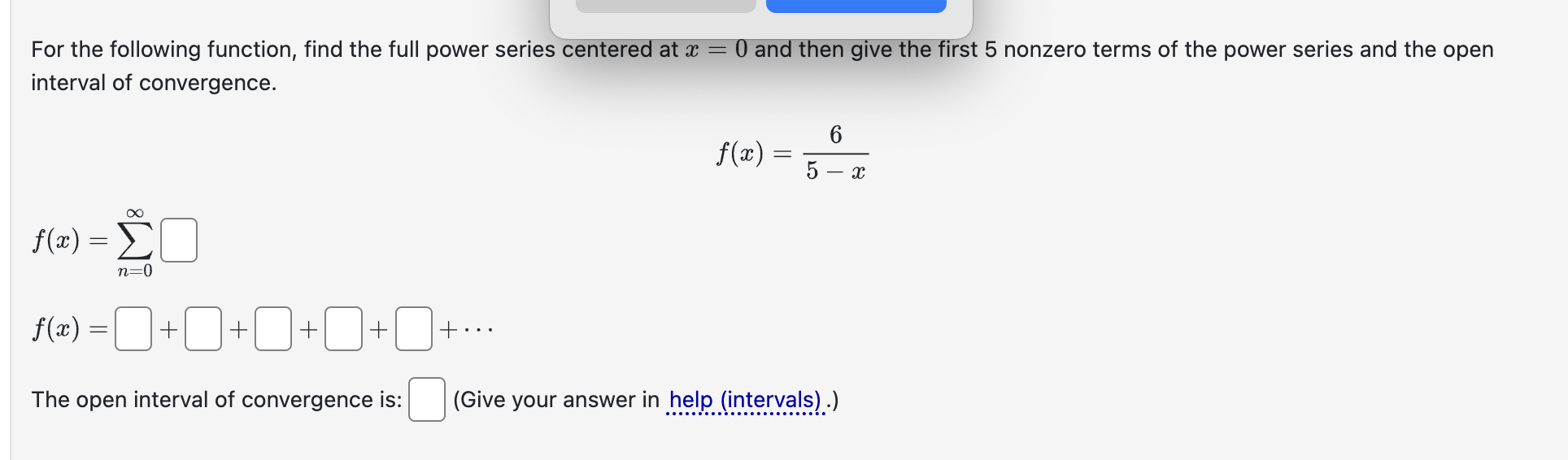 Solved For the following function, find the full power | Chegg.com