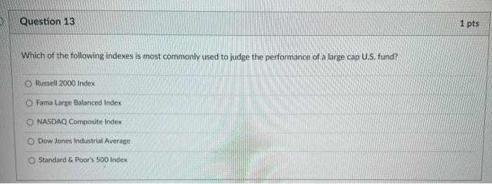 Solved Which of the following indexes is most commonly used | Chegg.com