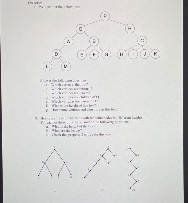 Solved Definition 1: A rooted tree is a connected undirected | Chegg.com
