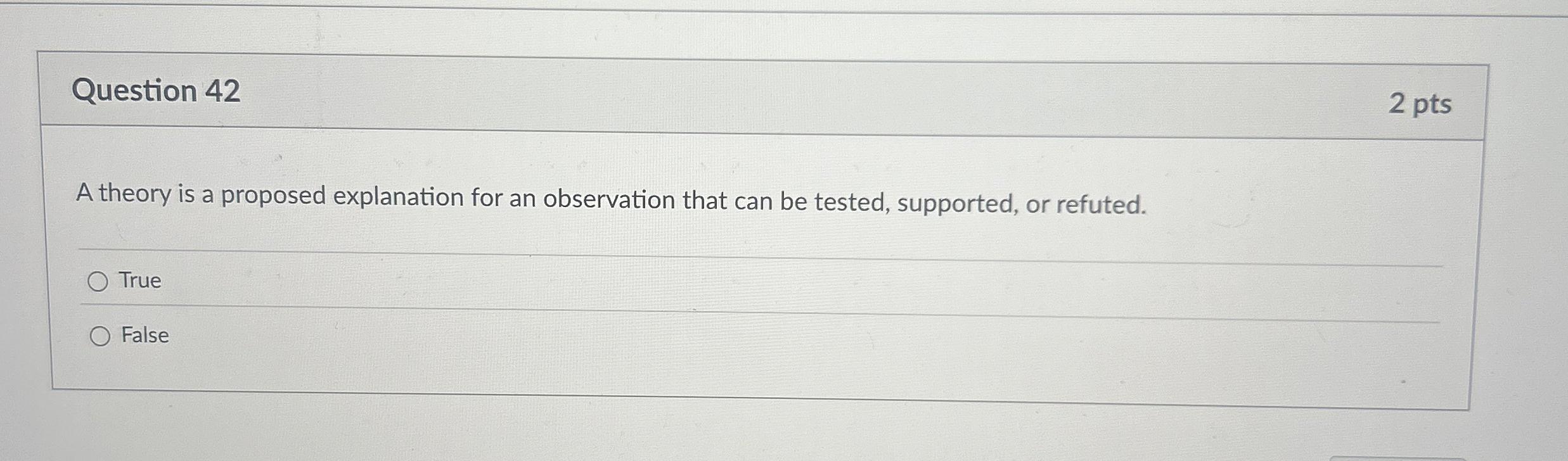 Solved Question 42A theory is a proposed explanation for an | Chegg.com