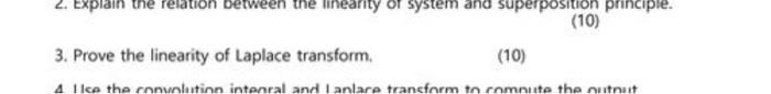 Solved 2. Explain the relation between the linearity of | Chegg.com