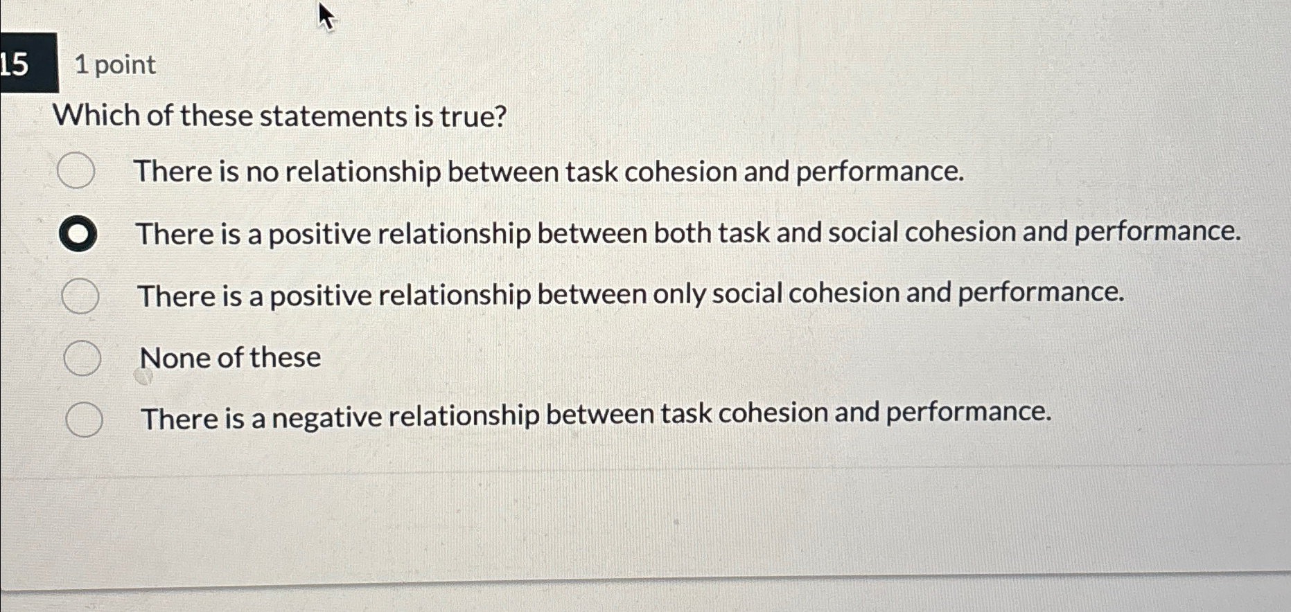 Solved 151 ﻿pointWhich of these statements is true?There is | Chegg.com