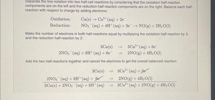 Choose the overall balanced equation for the reaction | Chegg.com